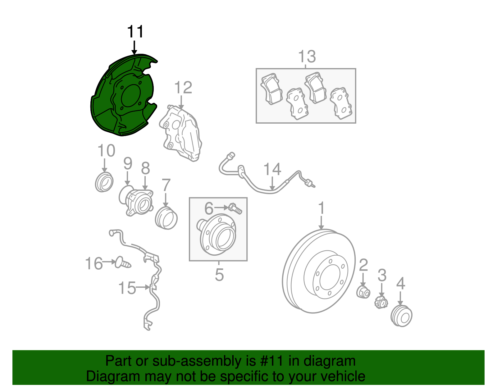 47781-04050 - High-Quality Brake Dust Shield for 2005-2023 Toyota Tacoma | AutoNation Parts