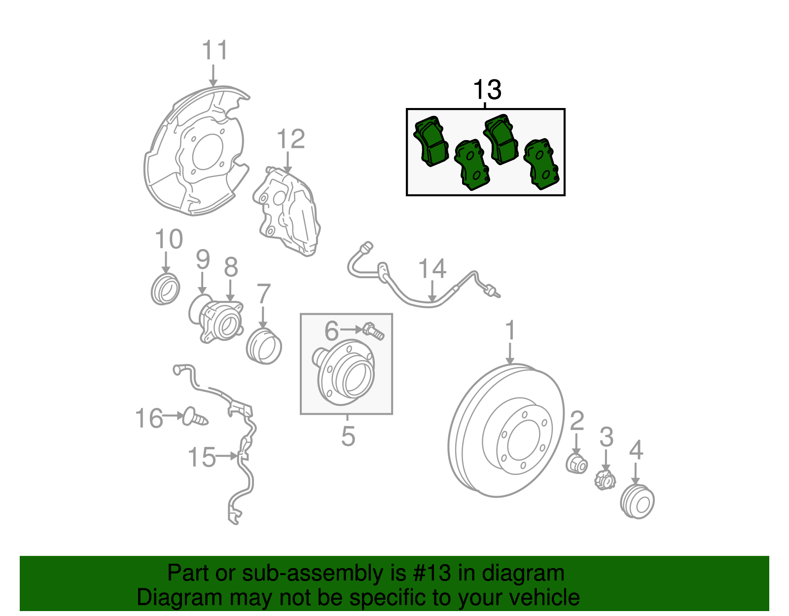 04465-04070 - Brake Pads Front 2005-2015 Toyota Tacoma | Longo Toyota Parts