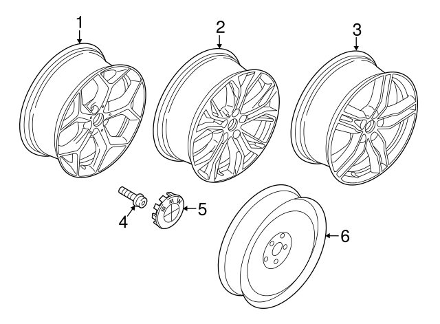 36-11-6-856-070 - Wheel Alloy - 2016-2020 BMW X1 | BMWPartsHub
