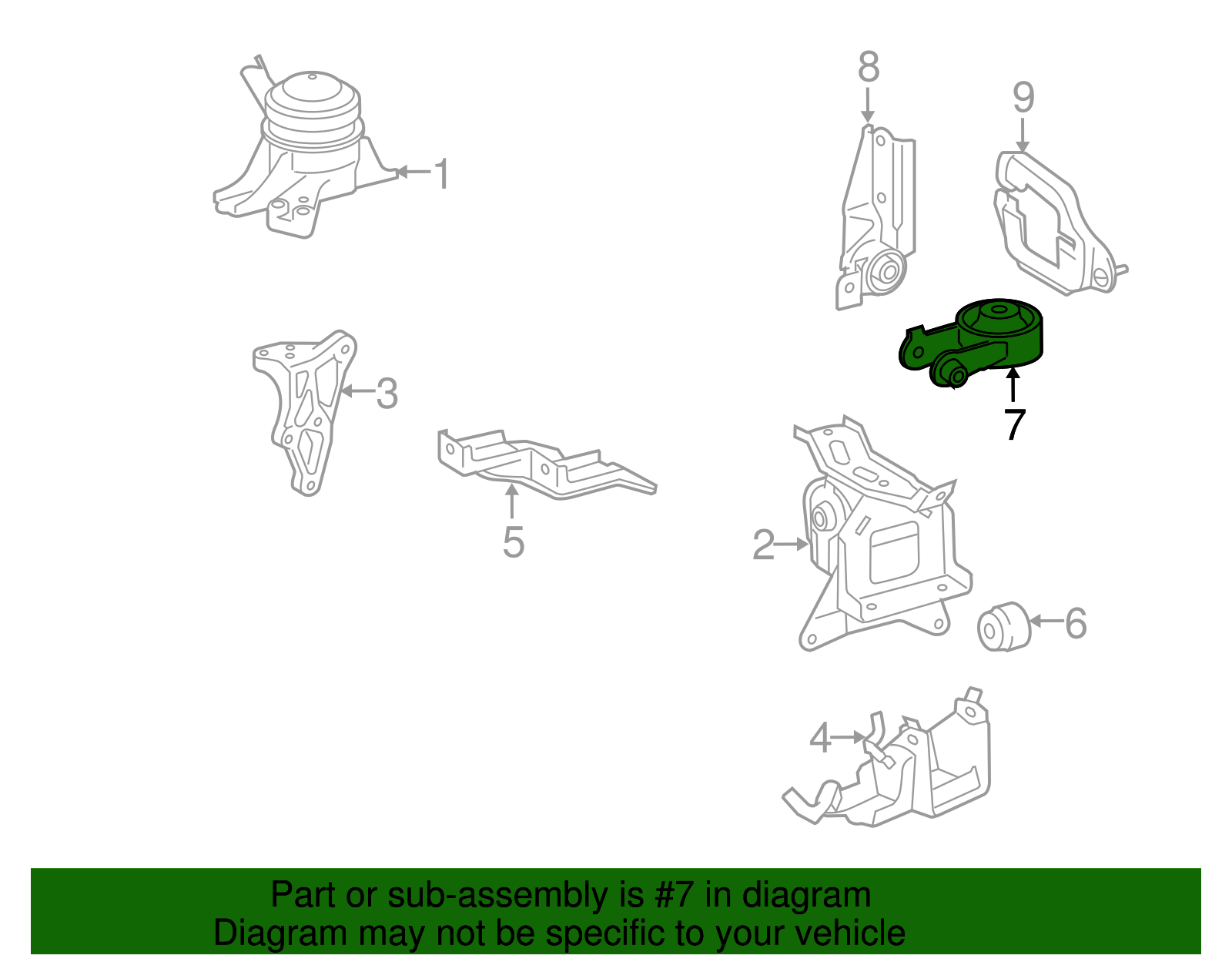 Genuine Toyota Control Rod part# 12363-21060 for 2007-2018 Toyota Yaris ...