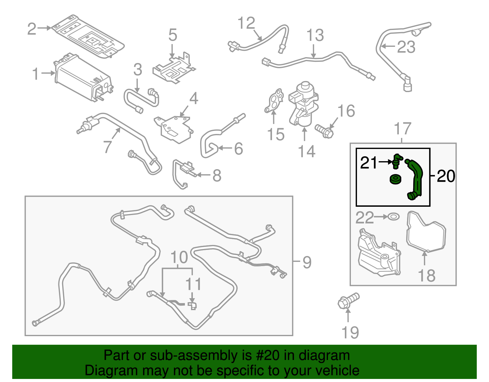 8S4Z-6C324-E - PCV Tube 2008-2020 Ford | Big 3 Auto Parts