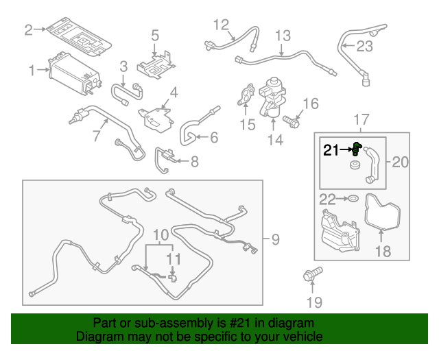 2009-2024 Ford PCV Valve 8S4Z-6A666-A | Blue Springs Ford Parts