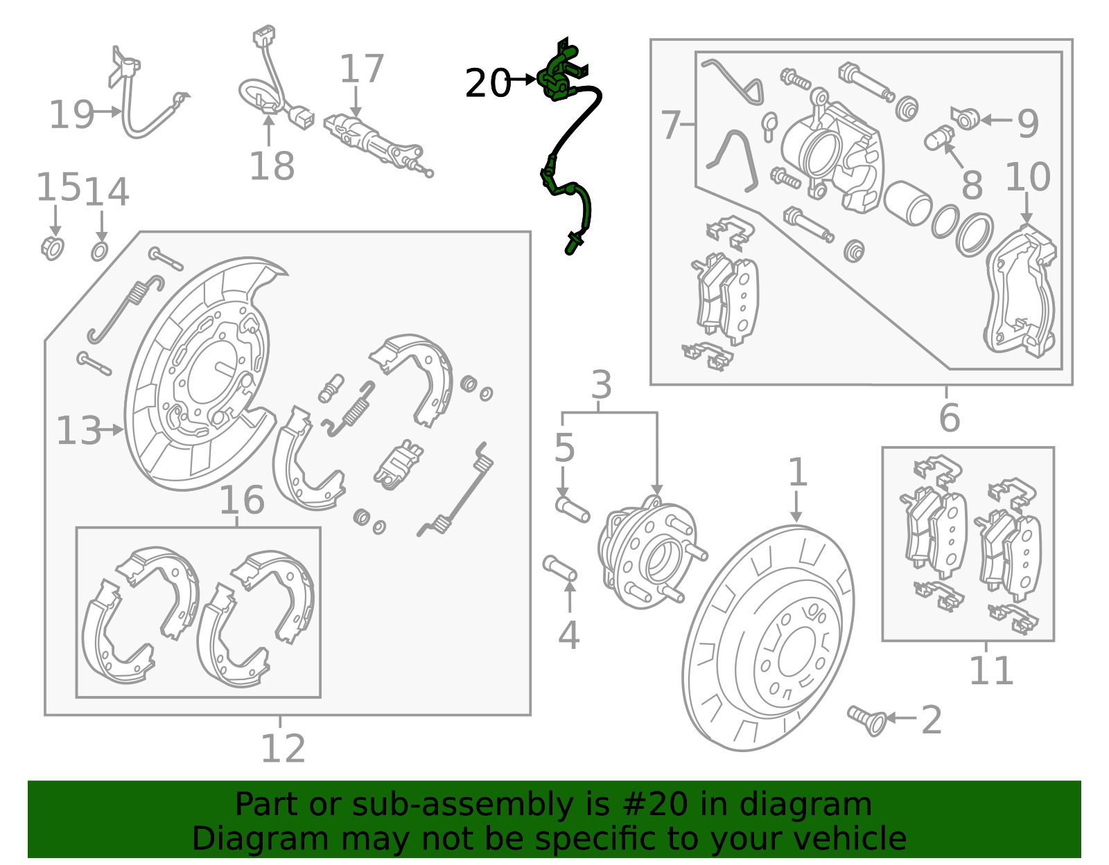 59810-J5000 - Front Speed Sensor 2018-2023 Kia Stinger | Kia.Parts Store