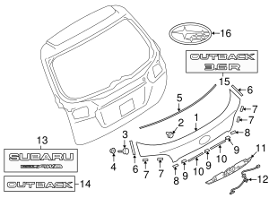 901700173 - Grille Assembly Slide 2014-2024 Subaru | Subaru Factory ...