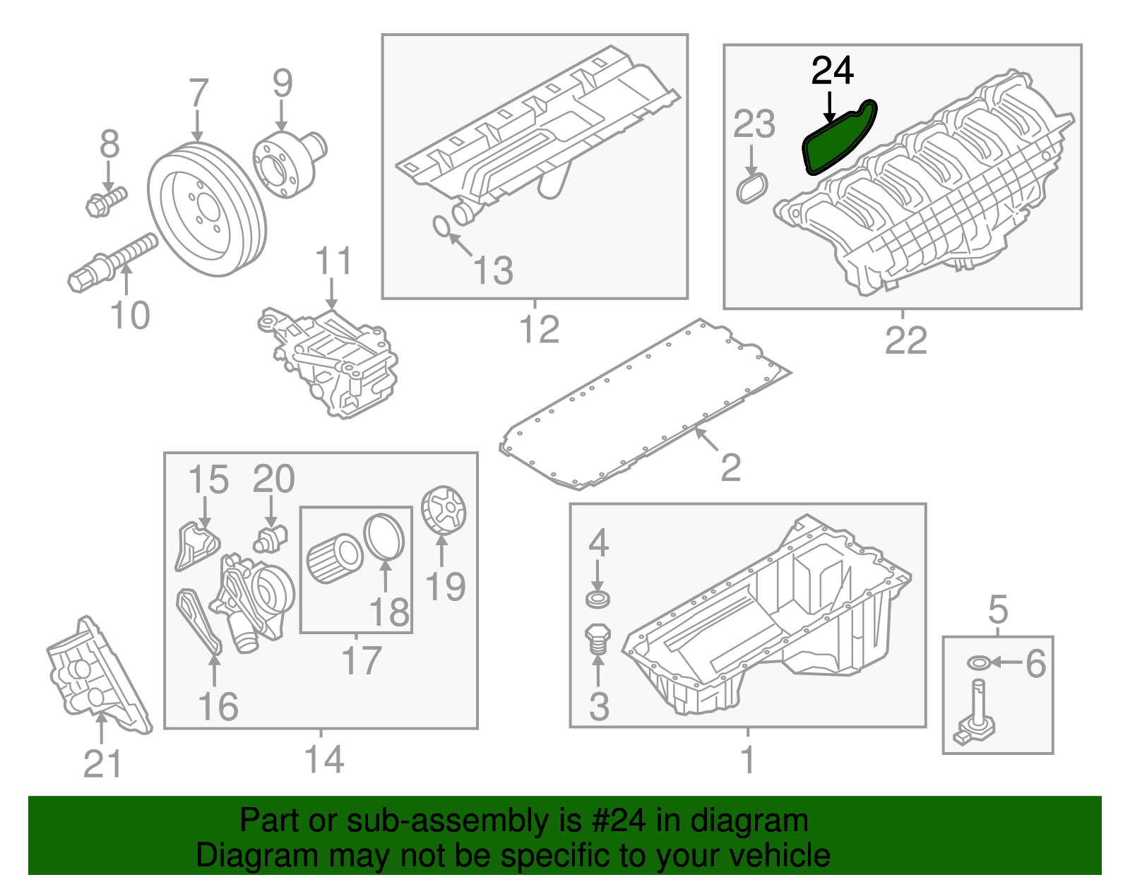 11617588624 - 2010-2021 BMW Manifold Gasket (11-61-7-588-624) | BMW of ...