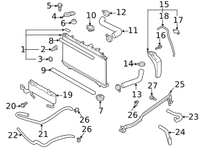 2020-2024 Subaru Radiator Assembly 45111AN01A | Subaru Parts Quick