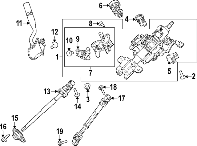 2015-2016 Ford F-150 Shift Lever FL3Z-7A256-A | OEM Parts Online