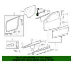 2014-2018 Toyota Yaris Frame Molding 75752-0D040 | OEM Parts Online