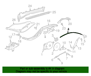 1997-2007 Porsche Boxster Cable 986-561-717-03 | Porsche Marin