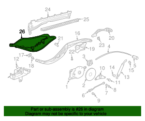 1997-2004 Porsche Boxster Trim 986-561-445-03 | Sunset Porsche Parts