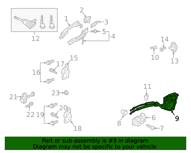 2014-2021 Mazda 6 Lock Actuator GJR9-58-310B | Mazda-Parts