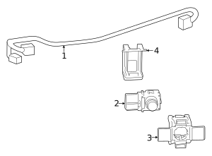 89348-50040 - Park Sensor Mount Bracket - 2007-2019 Lexus | DiscMonster