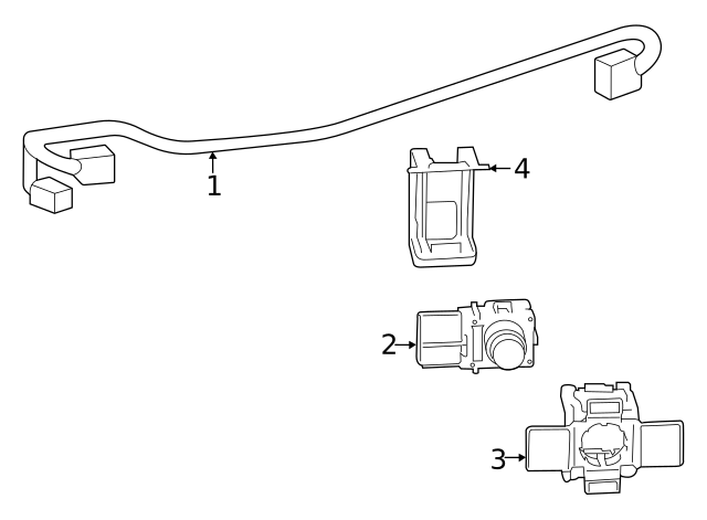 89348-50040 - Park Sensor Mount Bracket - 2007-2019 Lexus | DiscMonster