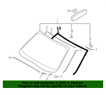 2019-2024 Subaru Forester Reveal Molding 65058SJ000 | Subaru Parts Store