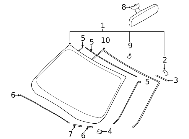 2017-2024 Subaru Windshield Pin 65035FL000 | Subaru Parts Store