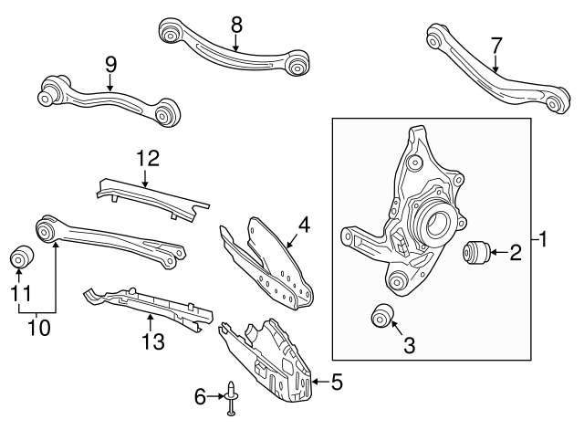 231-350-71-00 - Strut Rod 2013-2019 Mercedes-Benz | Mercedes-Benz USA Parts