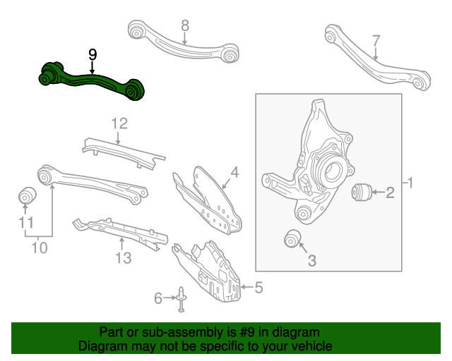 231-350-32-00 - Ft Lateral Arm 2013-2020 Mercedes-Benz ...