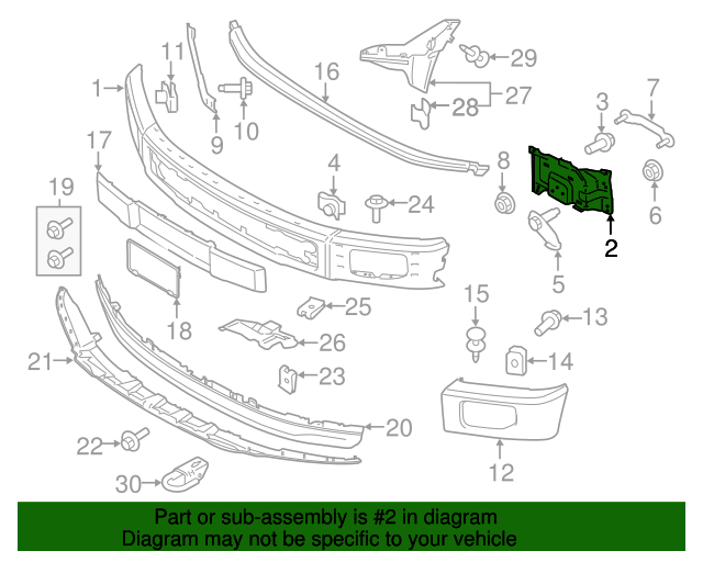 2015-2020 Ford F-150 Mount Plate - Driver's Side (LH) FL3Z-17B985-B ...