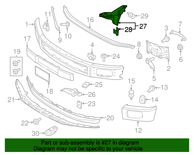 Ford FL3Z-17F804-A - Air Duct - 2015-2017 Ford F-150 | OEM Ford Part