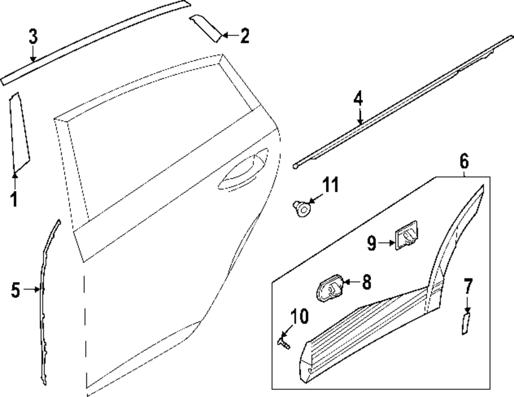 2022-2024 Hyundai Ioniq 5 Lower Molding 87731-GI100 | Hyundai Wholesale ...