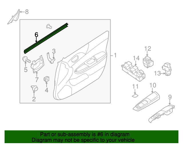 2011-2014 Subaru Impreza OEM NEW 2008-2014 Subaru Impreza Belt Weather ...