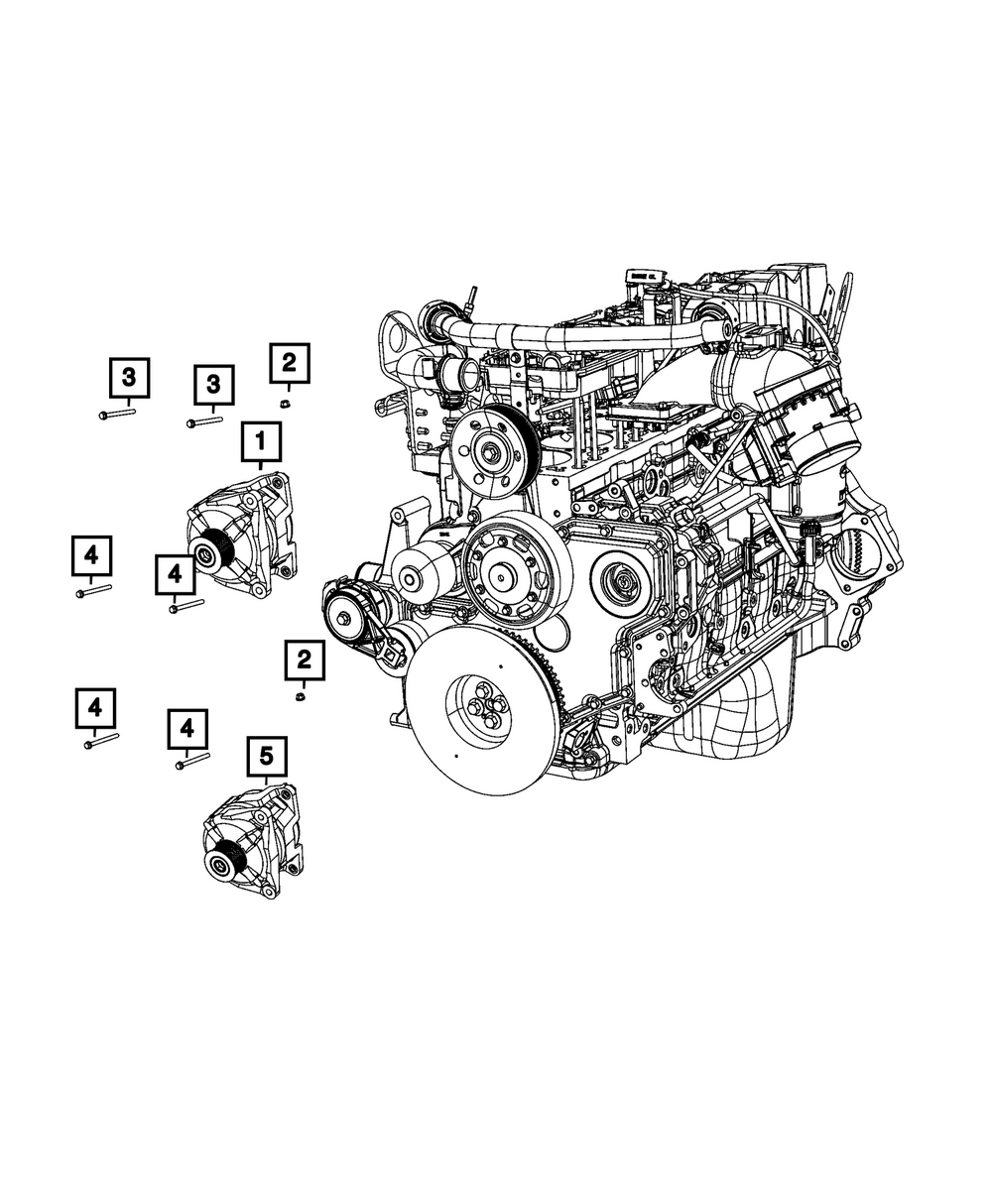 2025 Ram Engine Generator 68617107AB | My Mopar Parts