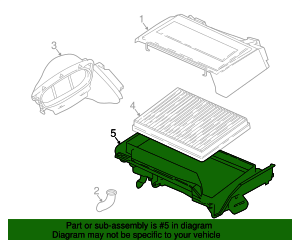 64318379625 - 1997-2003 BMW Housing Lower Part Left Micr 649900 (64-31 ...