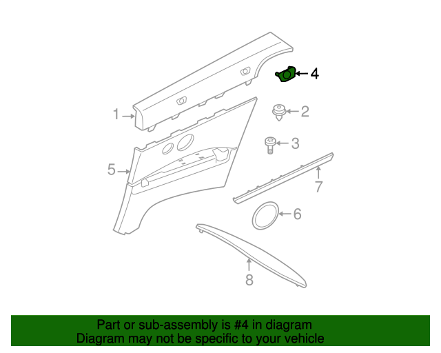 Genuine BMW 51-43-9-150-346 | Upper Quarter Trim Plug | FREE Shipping ...