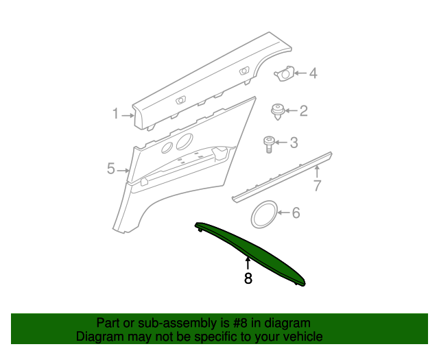 51-43-6-980-801 - Armrest Pad - 2007-2013 BMW | BMW Parts Exchange