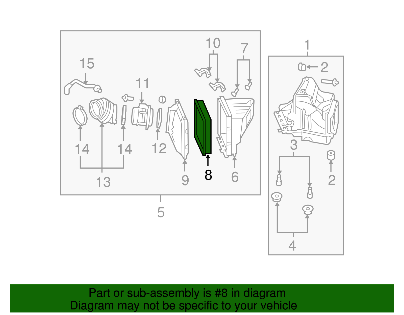 1999-2009 GM Air Filter 15221217 GM | GMPartsDirect.com