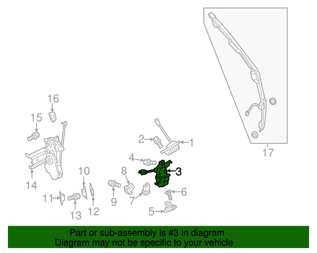 5808A135 - Lock Actuator 2014-2022 Mitsubishi | Mitsubishi Direct Parts