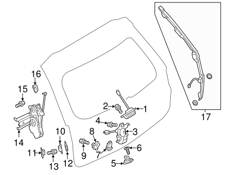 Lock & Hardware for 2016 Mitsubishi Outlander | Mitsubishi Parts Warehouse