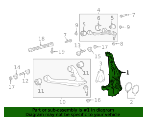 2019-2024 GM Passenger Side Steering Knuckle 84673210 | OEM Parts Online