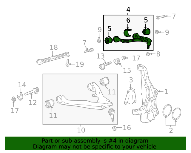 Front Passenger Side Upper Control Arm 85660607 | GM Parts Center
