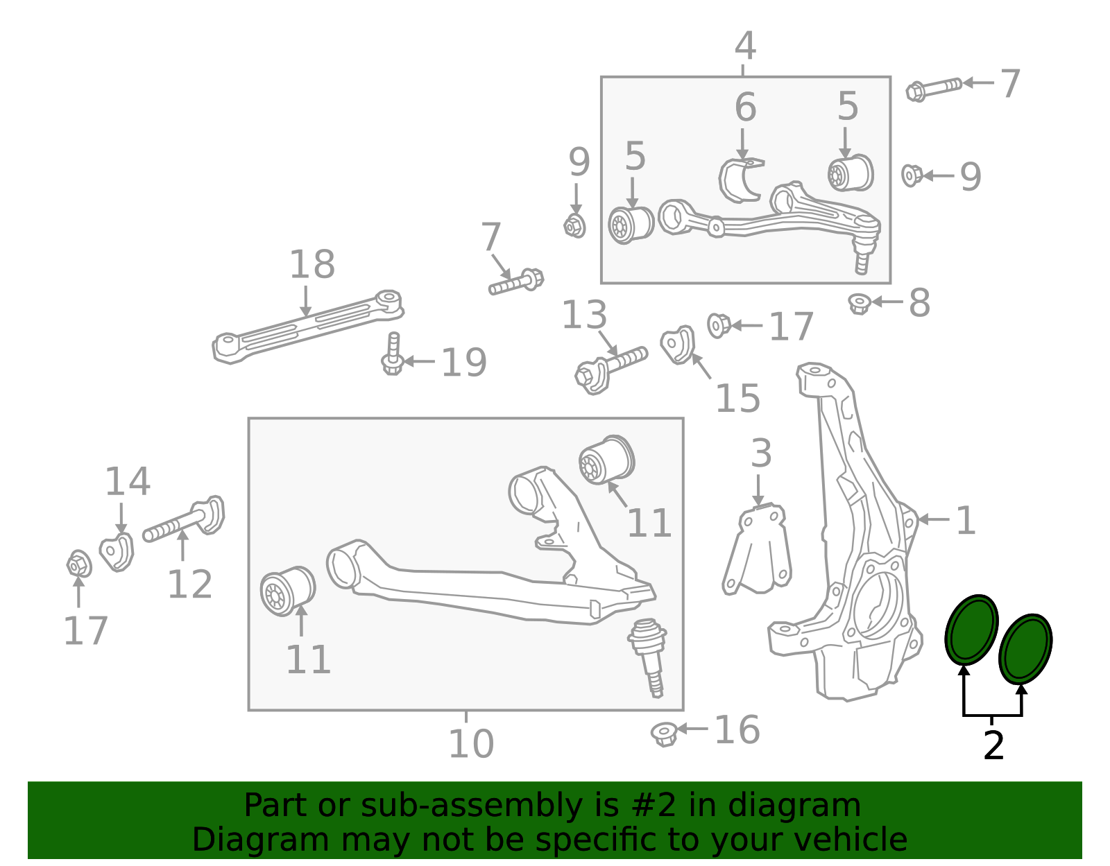 2019-2025 GM Front Wheel Bearing Seal (O-Ring) 23390381 GM ...
