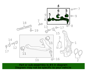 (Replaces 84437972) Front Passenger Side Upper Control Arm 85660607 GM ...