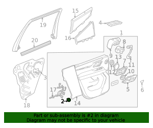 11603262 - Door Trim Panel Retainer 2020-2024 GM | GMPartsNow