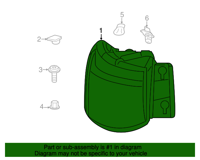 2017-2018 Jeep Compass Tail Lamp Assembly - Driver's Side (LH ...