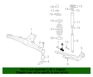 Genuine BMW 33-32-9-061-945 | Trailing Arm Rubber Mount | FREE Shipping ...