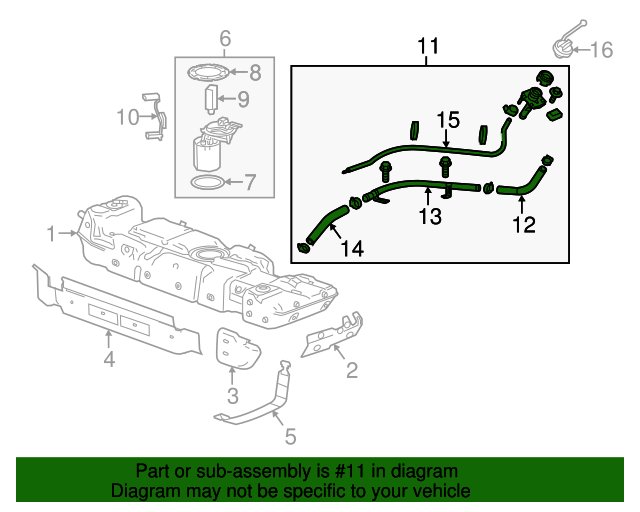 2017-2020 GM Filler Pipe 84695998 | TascaParts.com