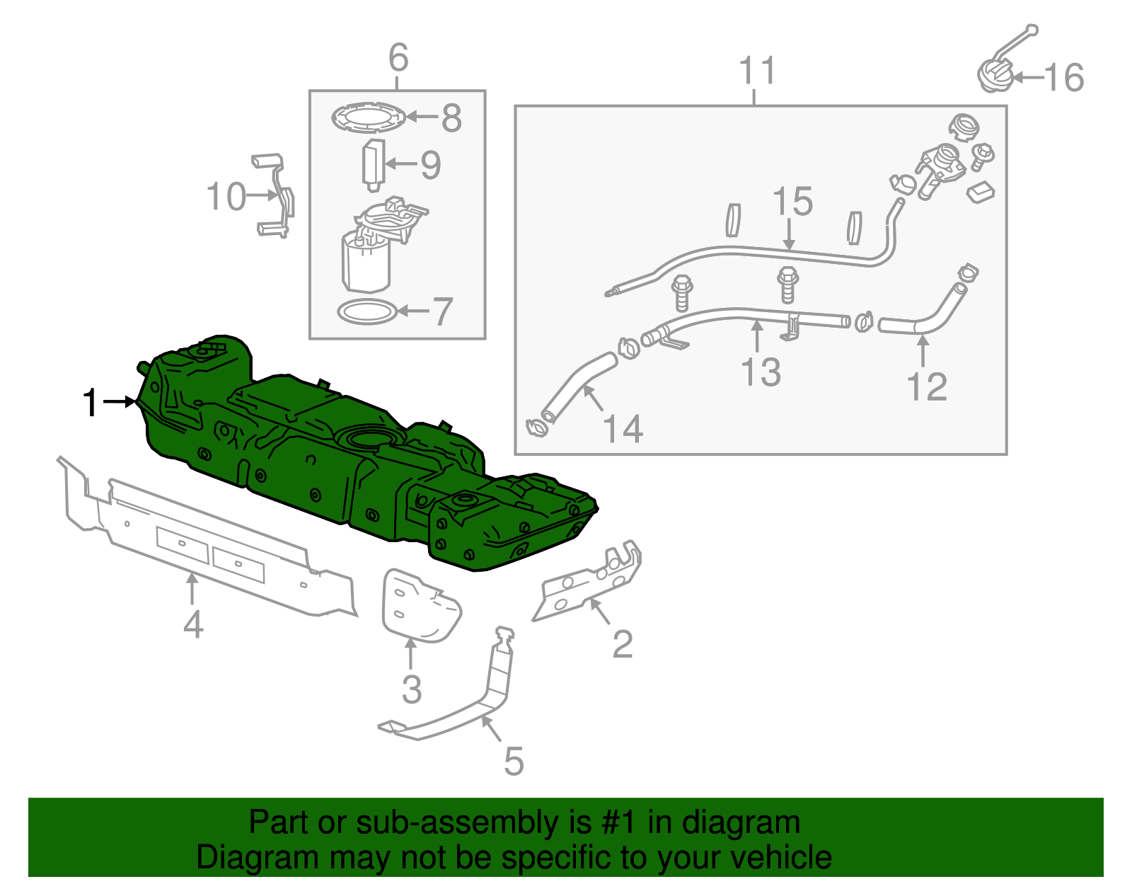 Tank 85054141 GM | GMPartsDirect.com