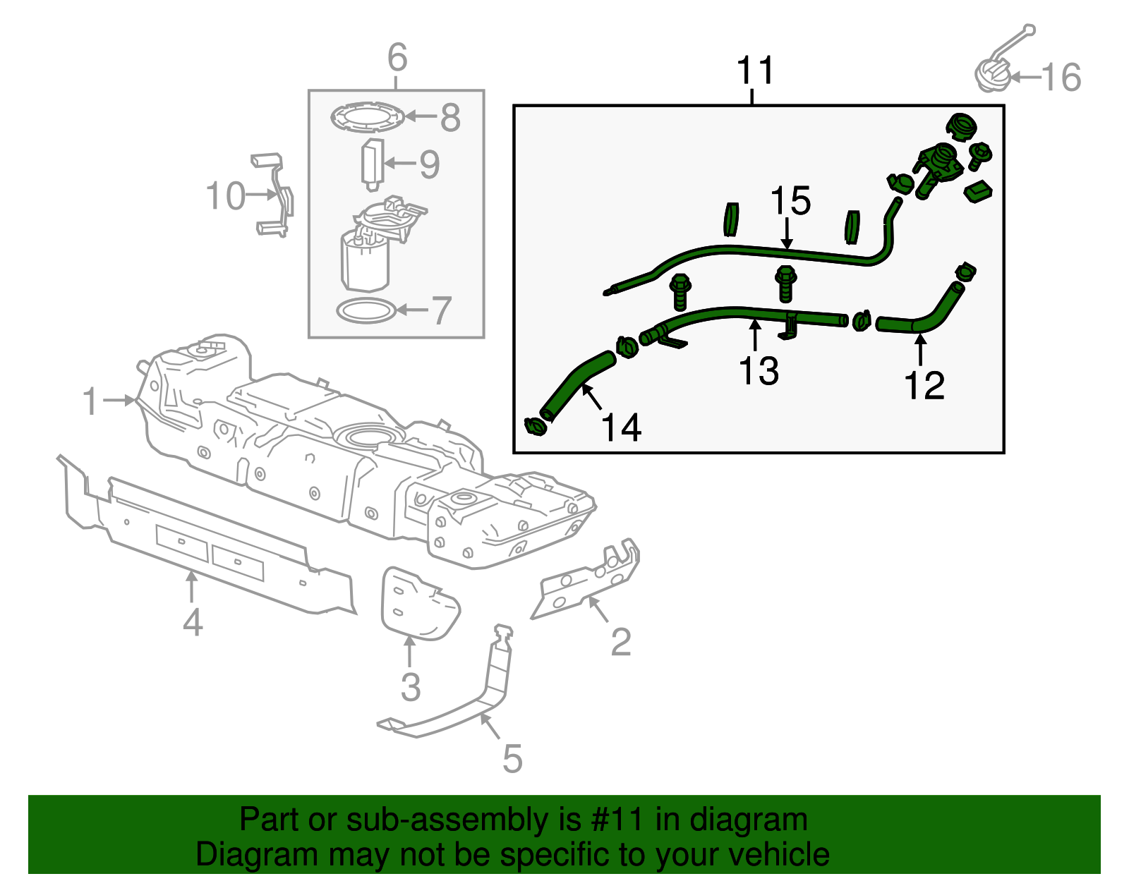 2017-2020 GM Fuel Tank Filler Pipe 84696025 GM | GMPartsDirect.com
