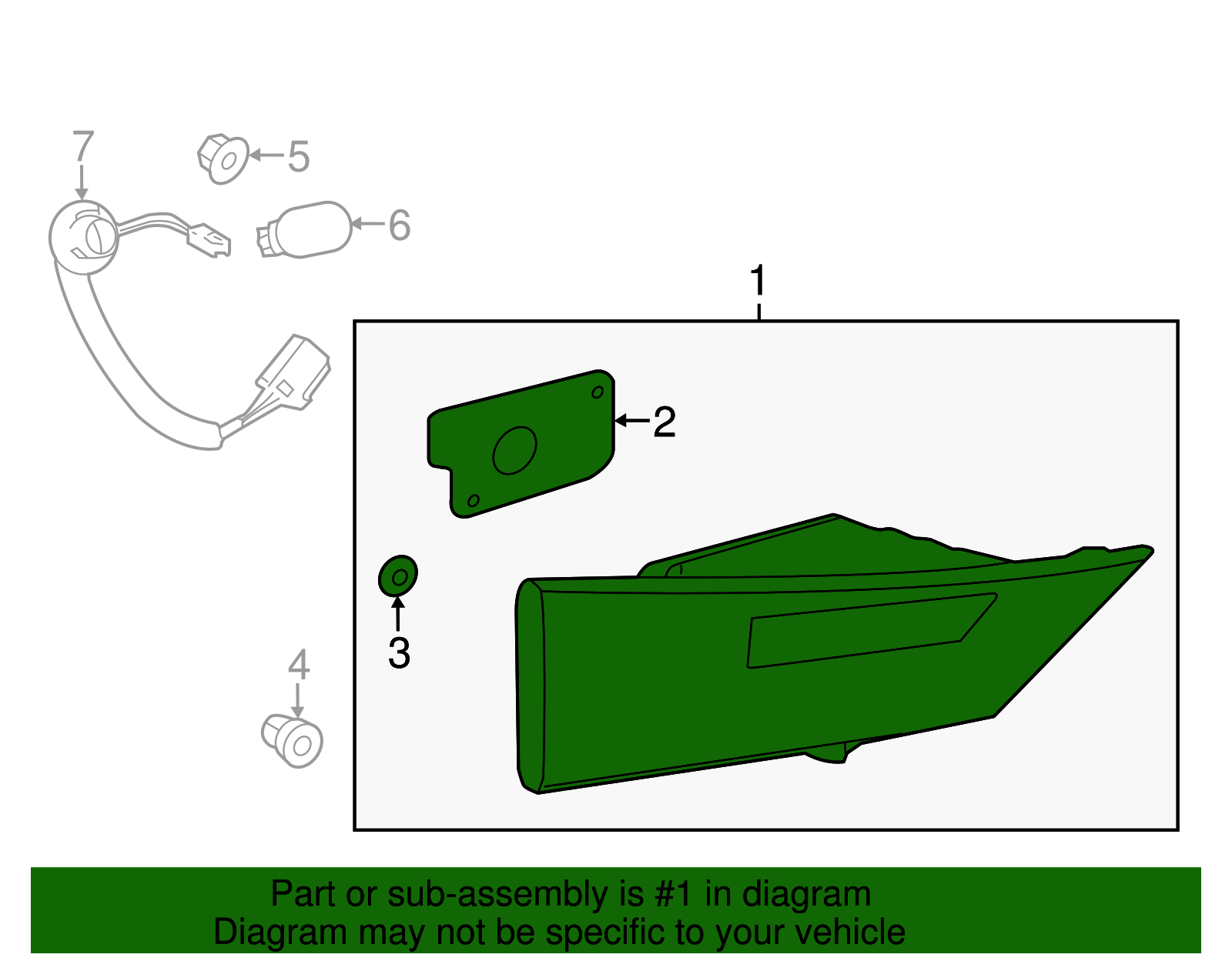 81591-53141 - 2014-2016 Lexus - Backup Lamp Assembly | My L Parts
