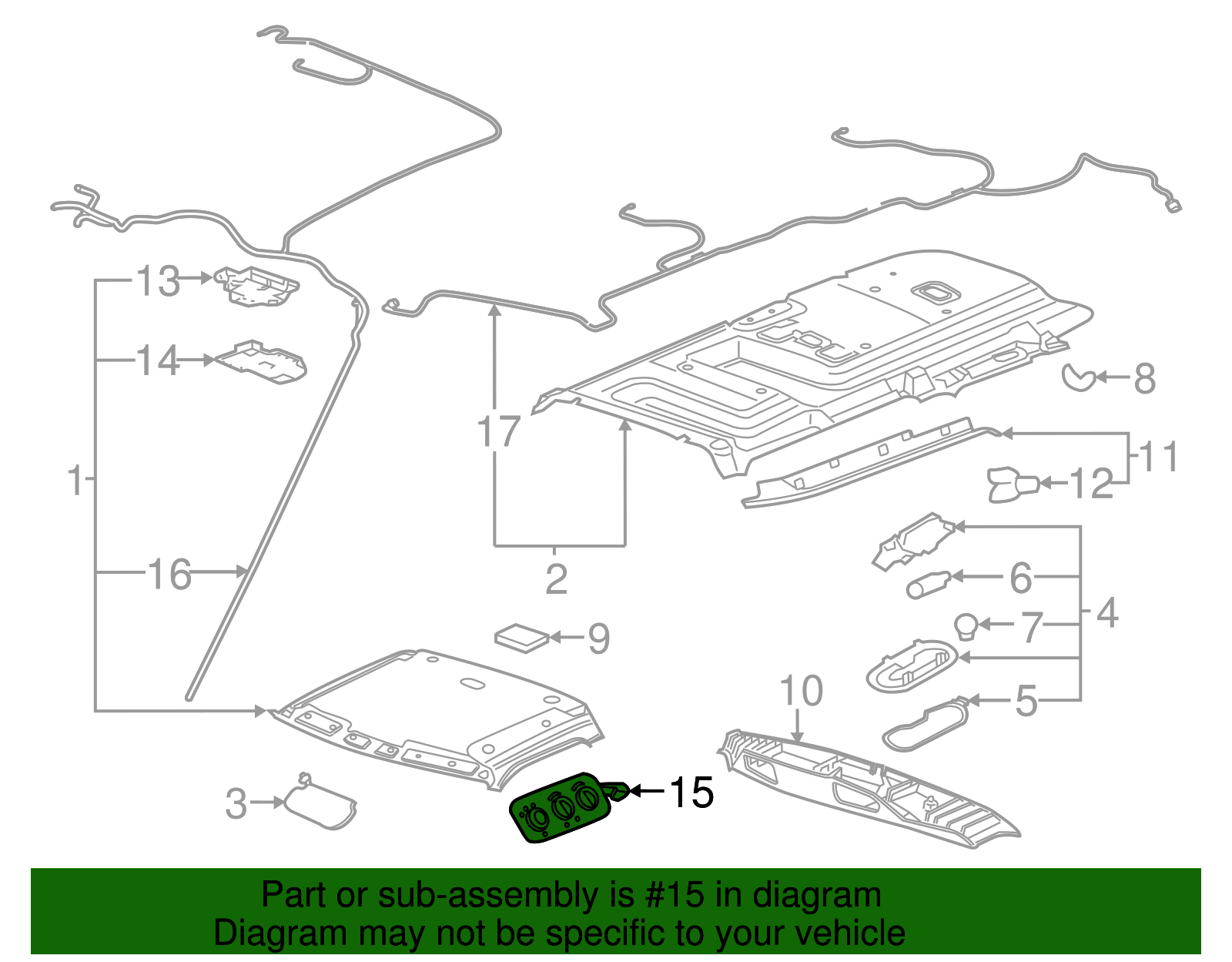 2008-2025 GM Auxiliary Heater and Air Conditioning Control 84563968 GM ...