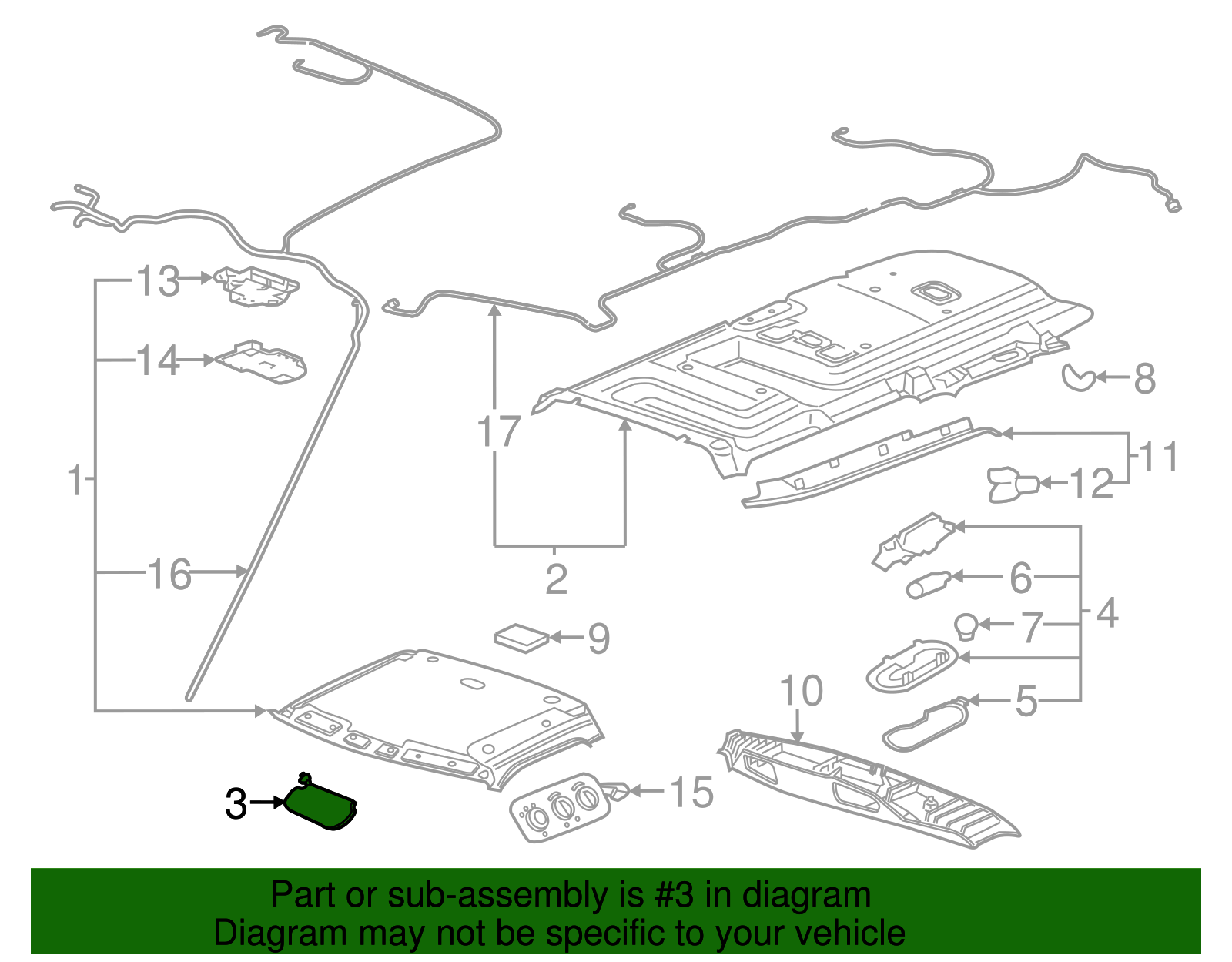 2003-2025 GM Sun-Visor 84662161 GM | GMPartsDirect.com