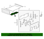 2016-2024 GM Exhaust Front Heat Shield 23445324 GM | GMPartsDirect.com