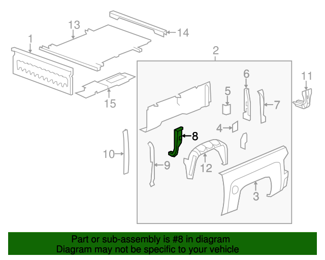25952750 - Stake Pocket 2007-2019 GM | AutoNationParts.com