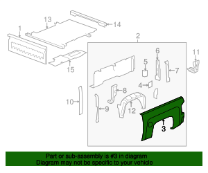 2007-2019 GM Front Panel 23231997 | QuirkParts
