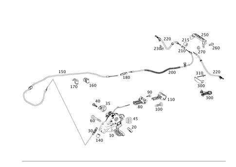 Foot-Operated Parking Brake for 2011 Mercedes-Benz C 300 | Mercedes ...