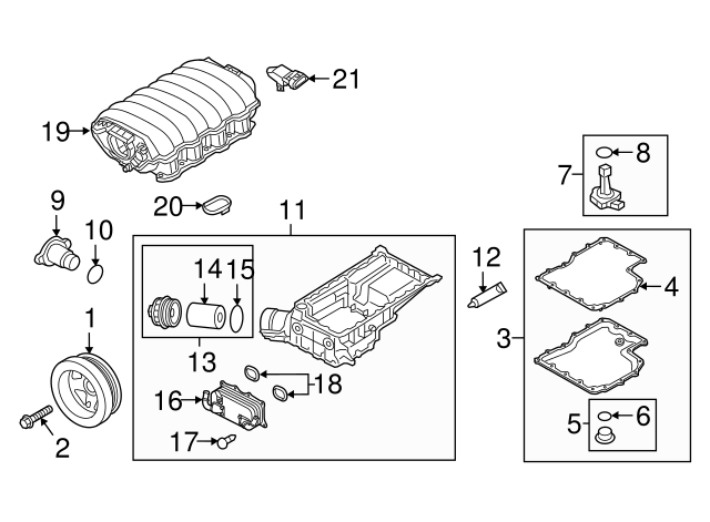 Genuine Porsche 0PB-115-403 |Oil Filter, Housing, & Gasket Assembly ...